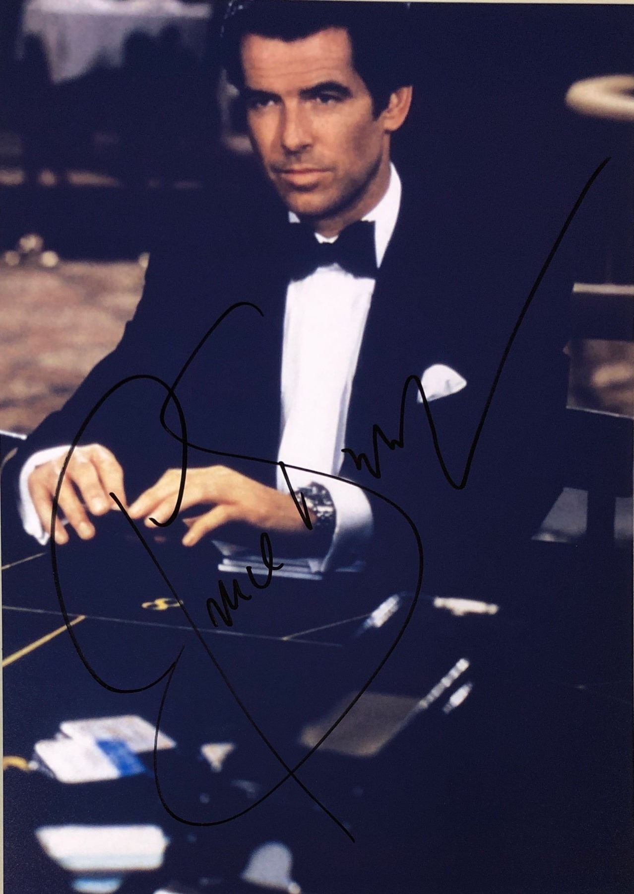 Pierce Brosnan Autograph Signed James Bond 007 Photo