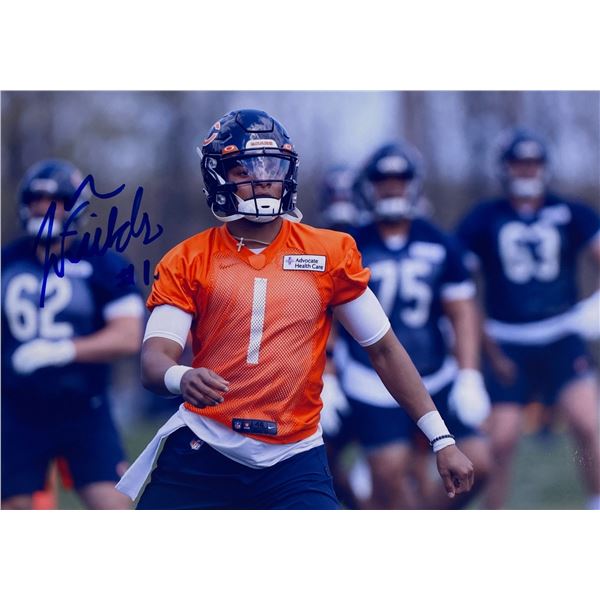 Autograph Signed Justin Fields Photo