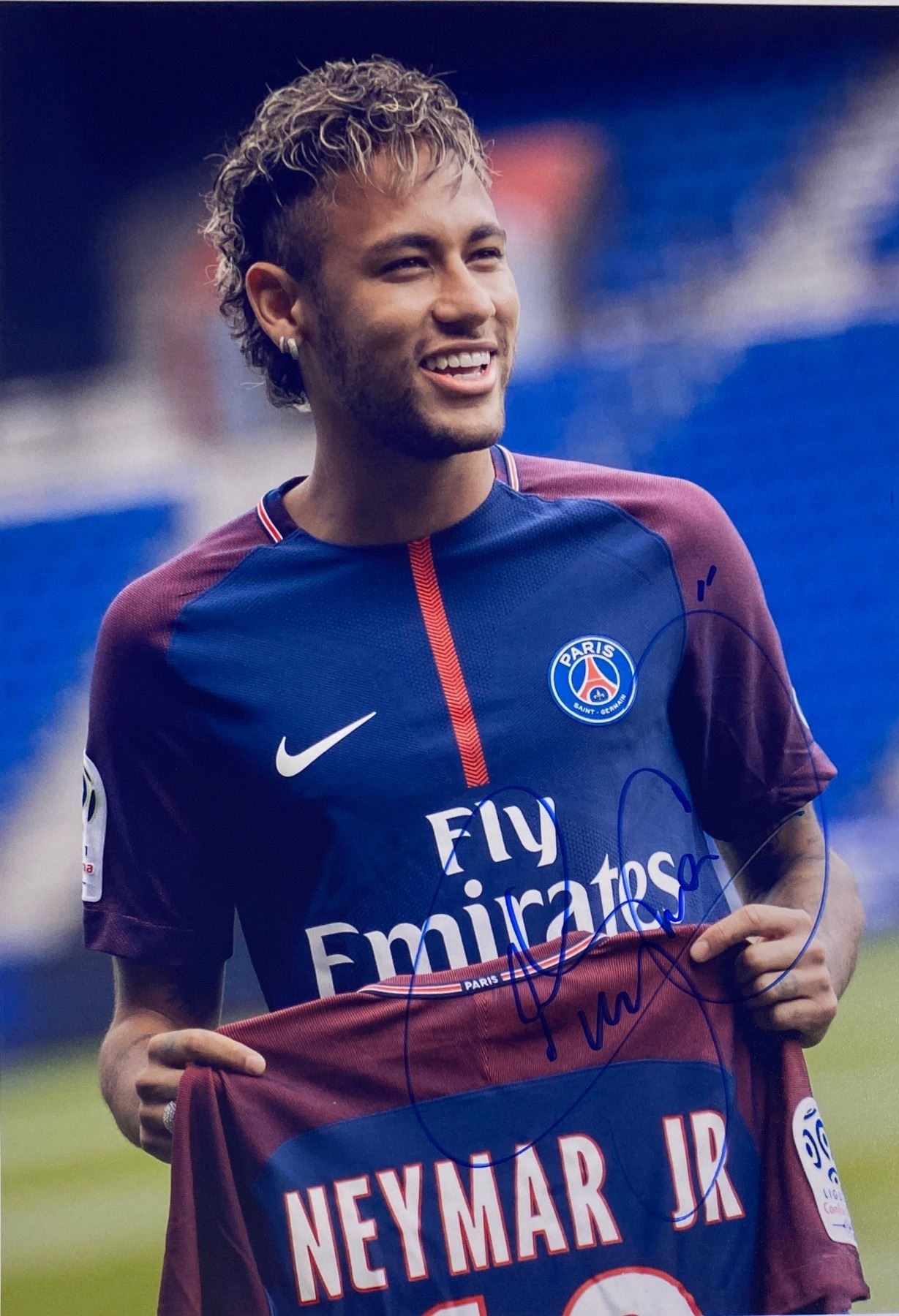 Autograph Signed Neymar Photo