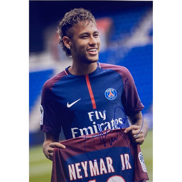 Autograph Signed Neymar Photo