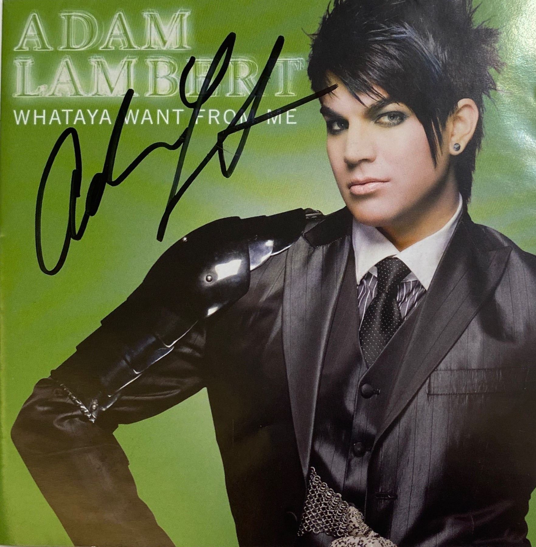 Adam Lambert Signed CD Booklet