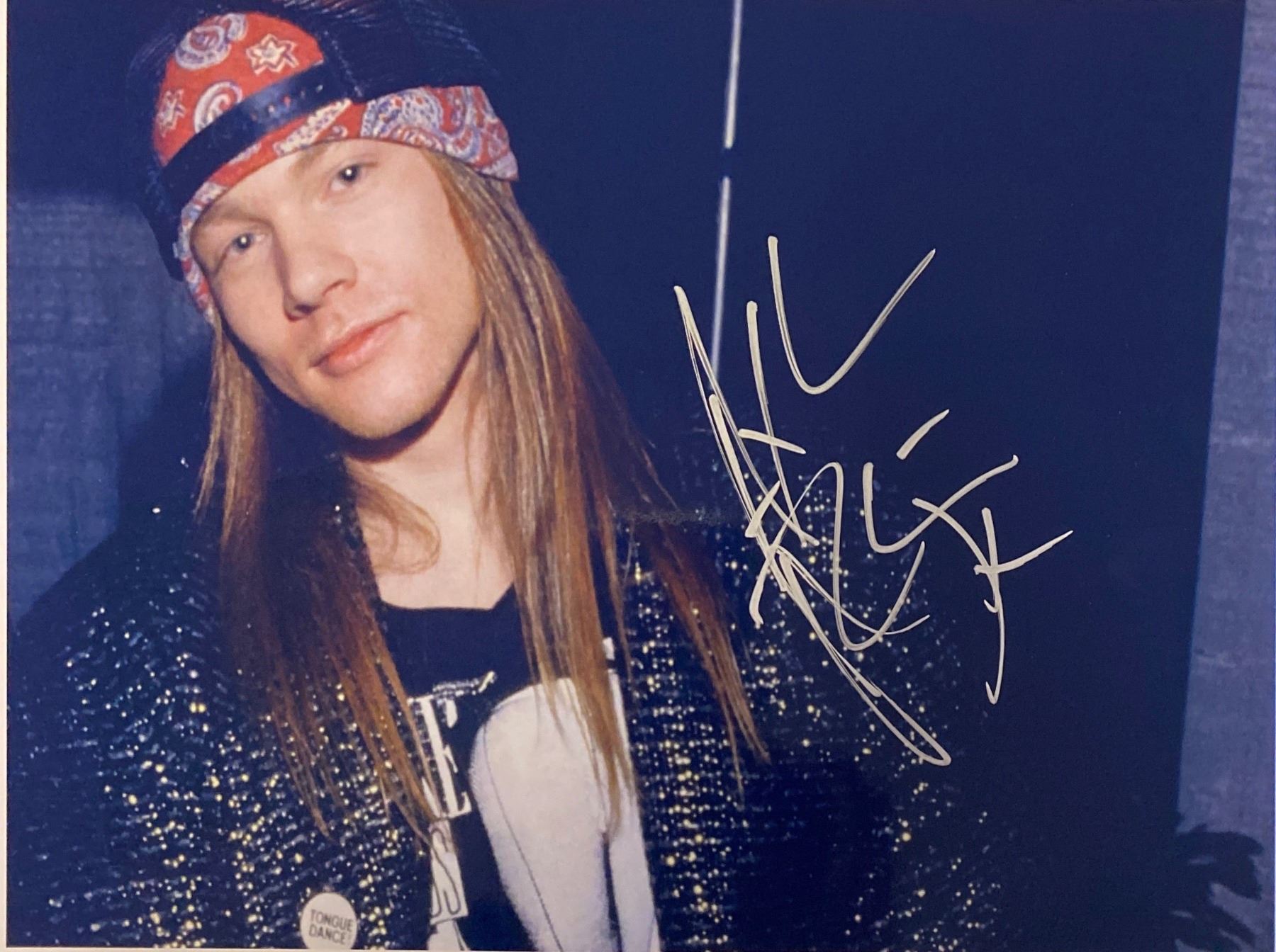 Autograph Signed Guns N Roses Axl Rose Photo