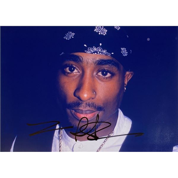 Autograph Signed Tupac Shakur Photo