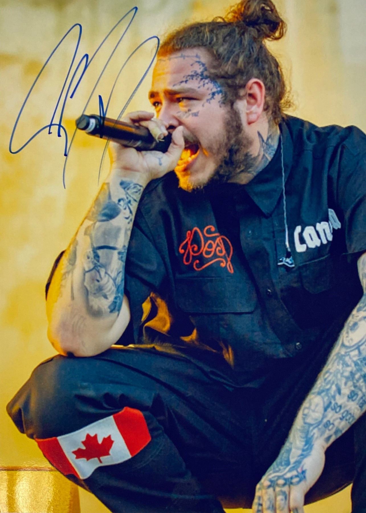 Autograph Signed Post Malone Photo