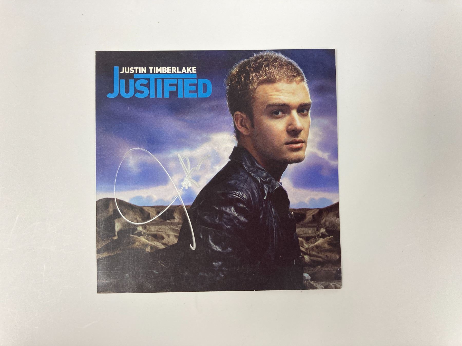 Autograph Signed Justin Timberlake CD Card