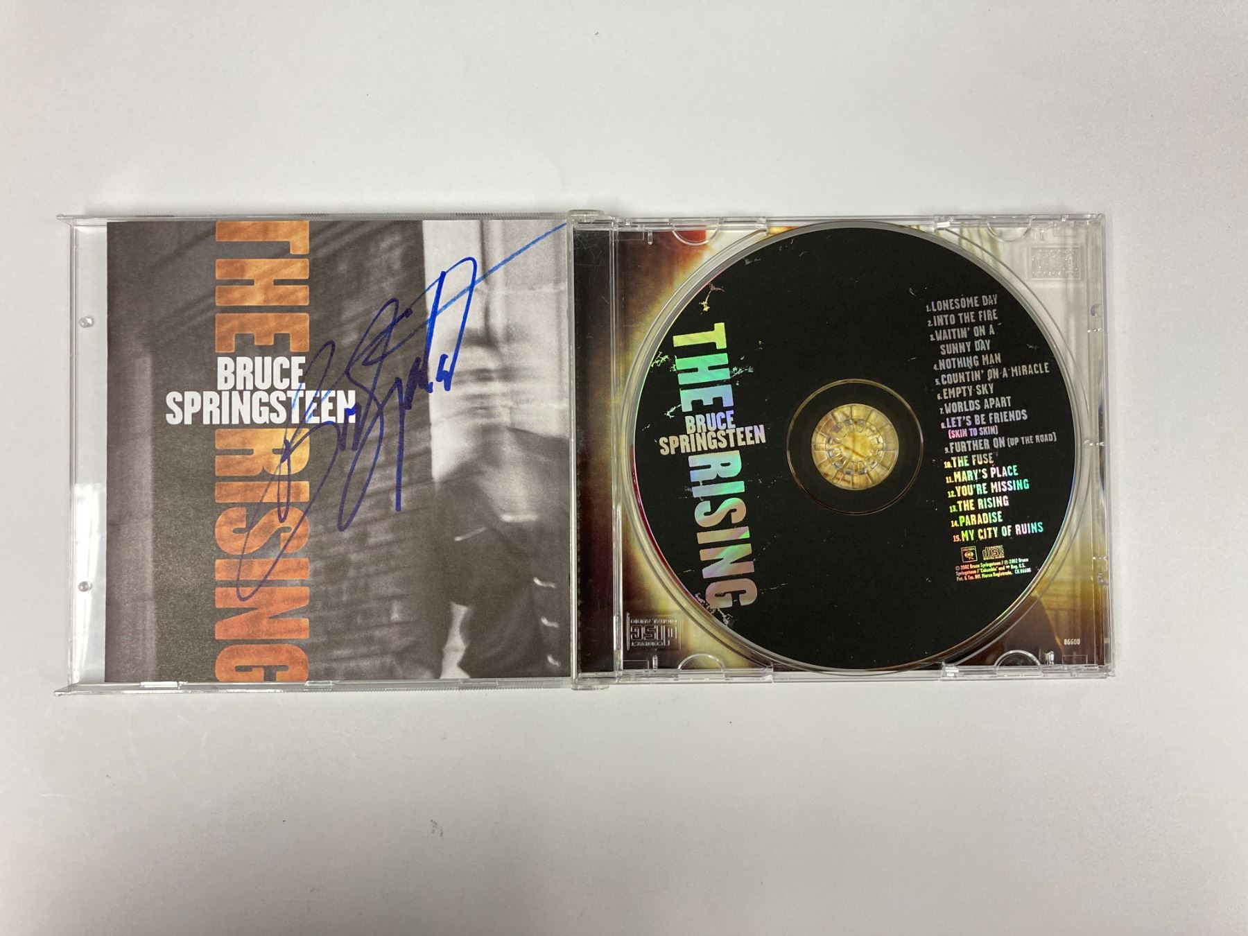 Autograph Signed Bruce Springsteen The Rising CD