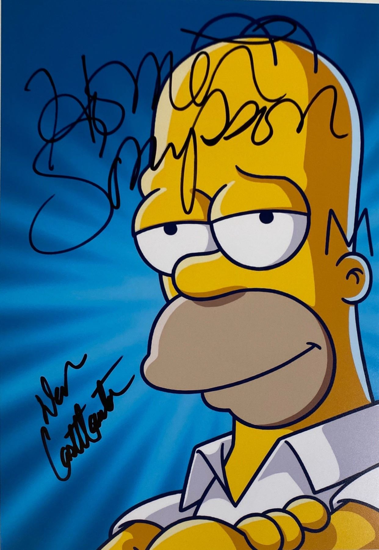 Autograph Signed Simpsons Photo Dan Castellaneta