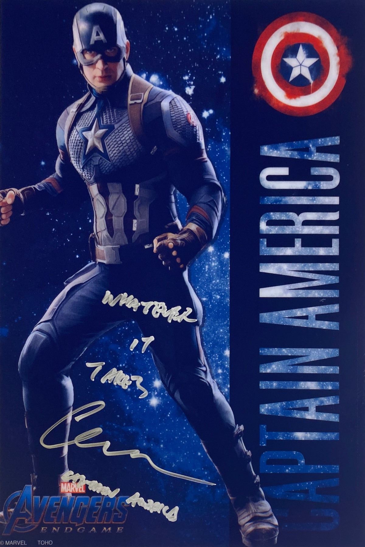 Autograph Signed Chris Evans Photo