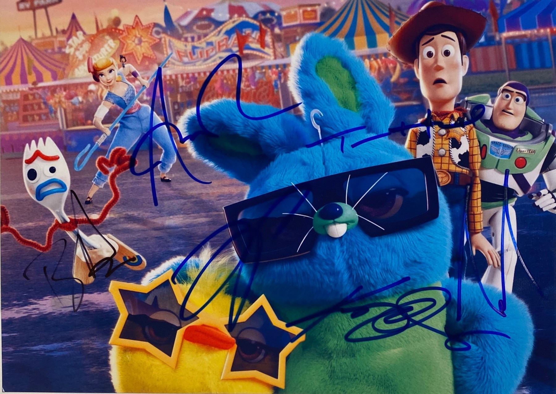 Autograph Signed Toy Story 4 Photo