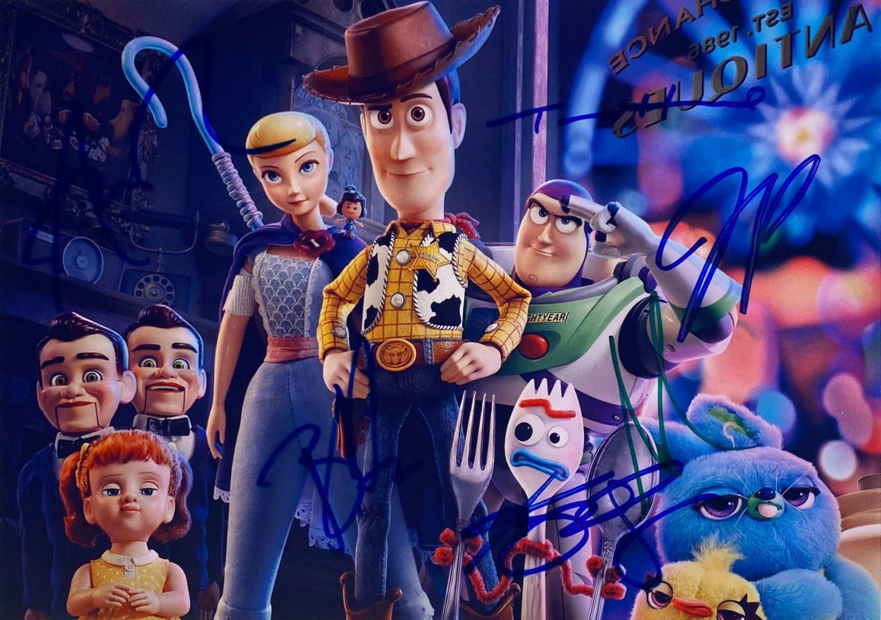 Autograph Signed Toy Story 4 Photo
