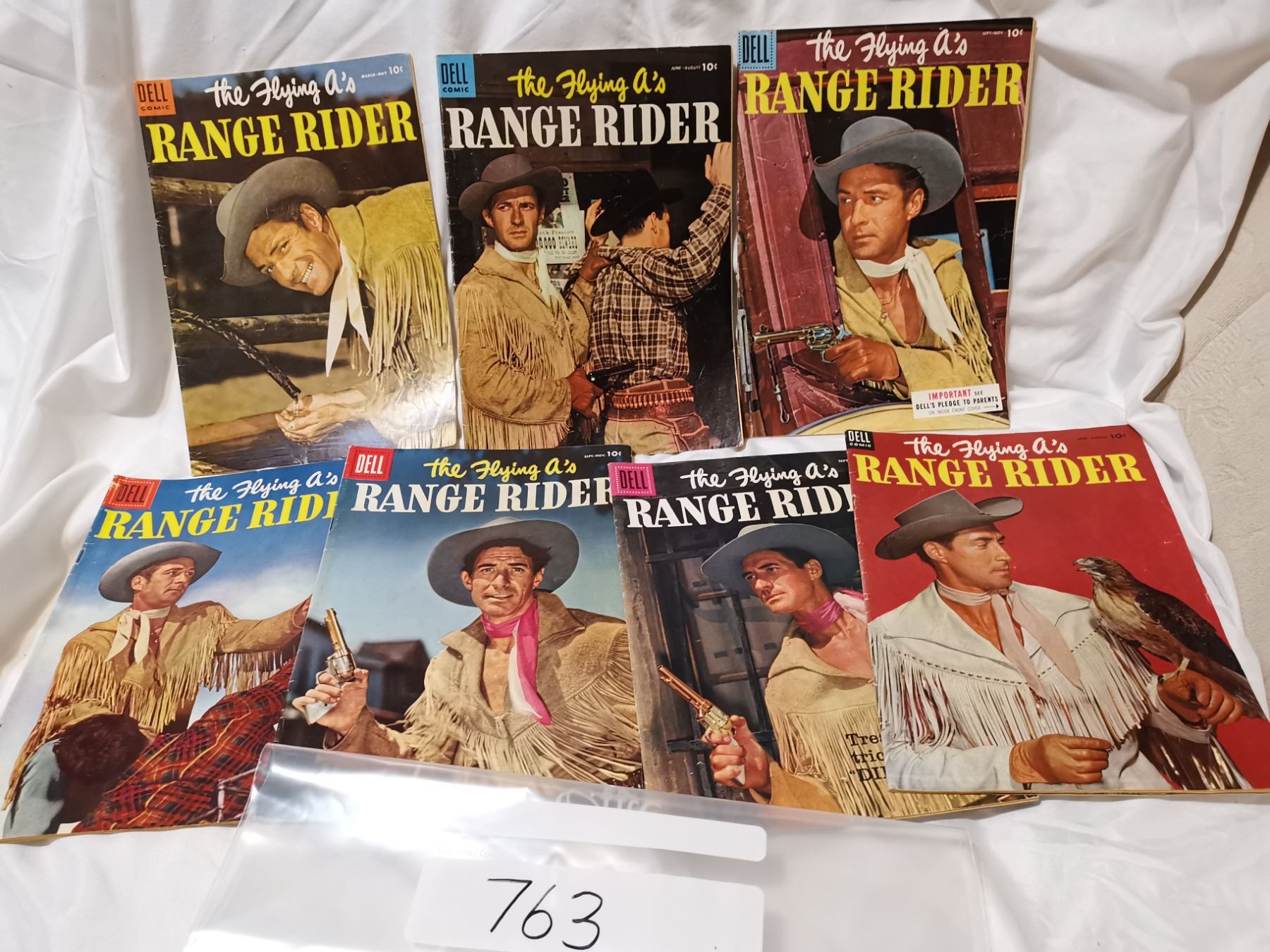 7 Range Rider 10¢ Comics, Golden Age
