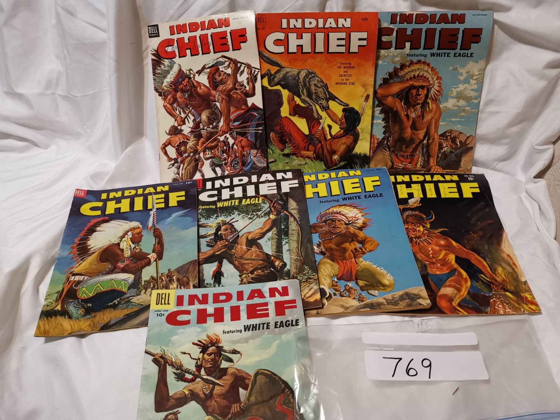 8 Indian Chief 10¢ Comics, Golden Age