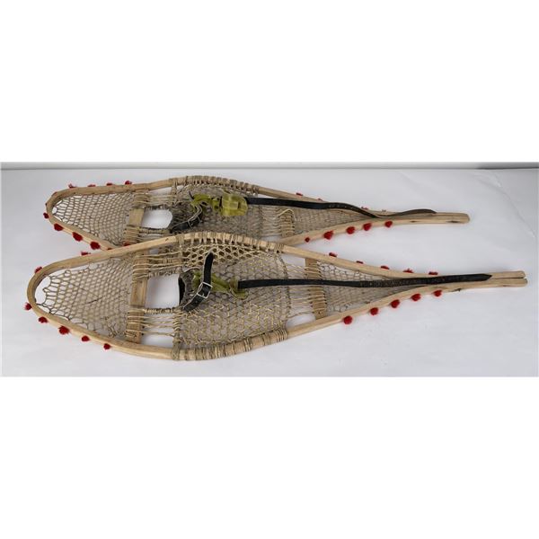 Antique Huron Native American Indian Snowshoes