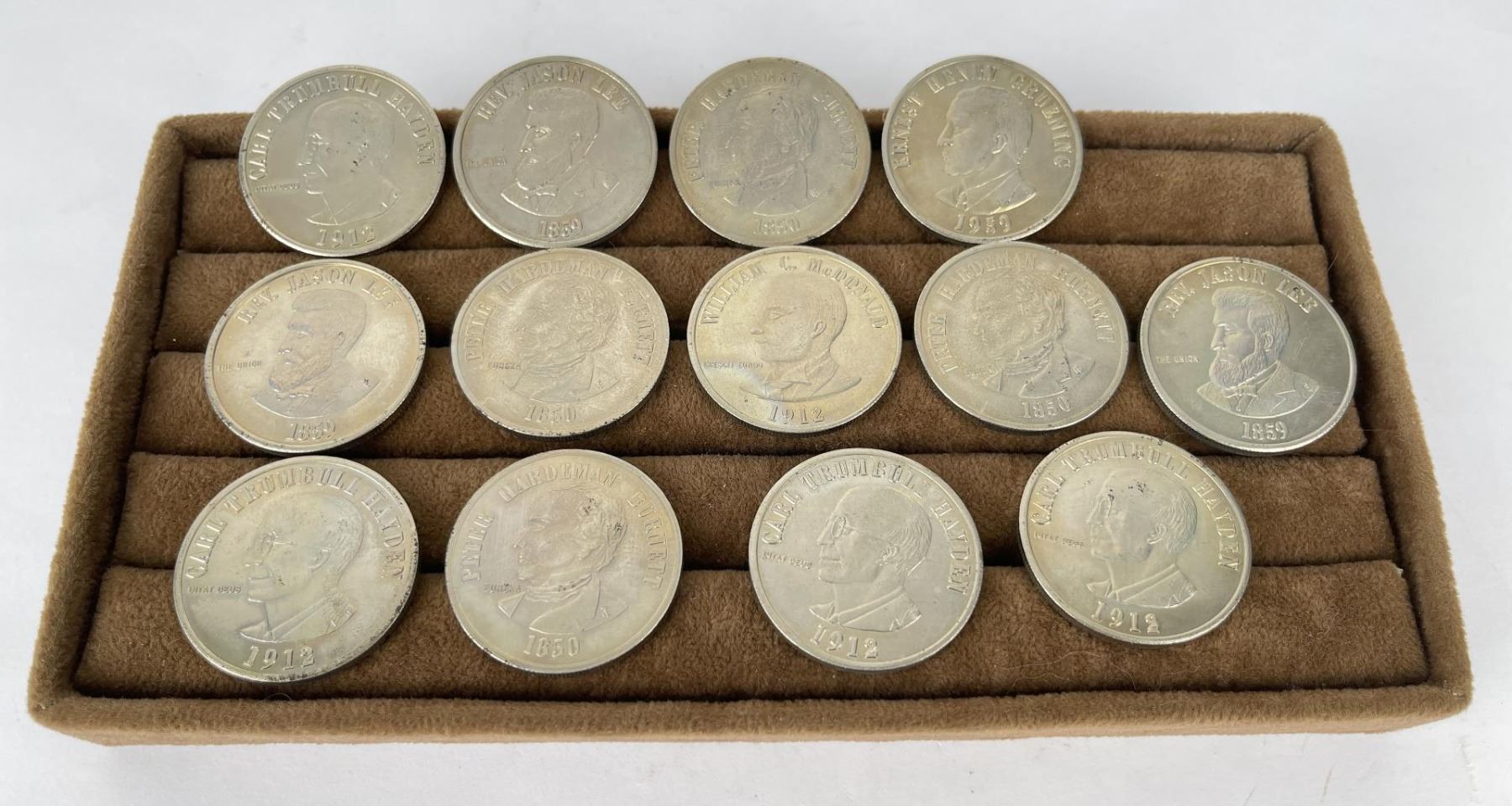 Group of Statehood Coins Arizona Oregon California