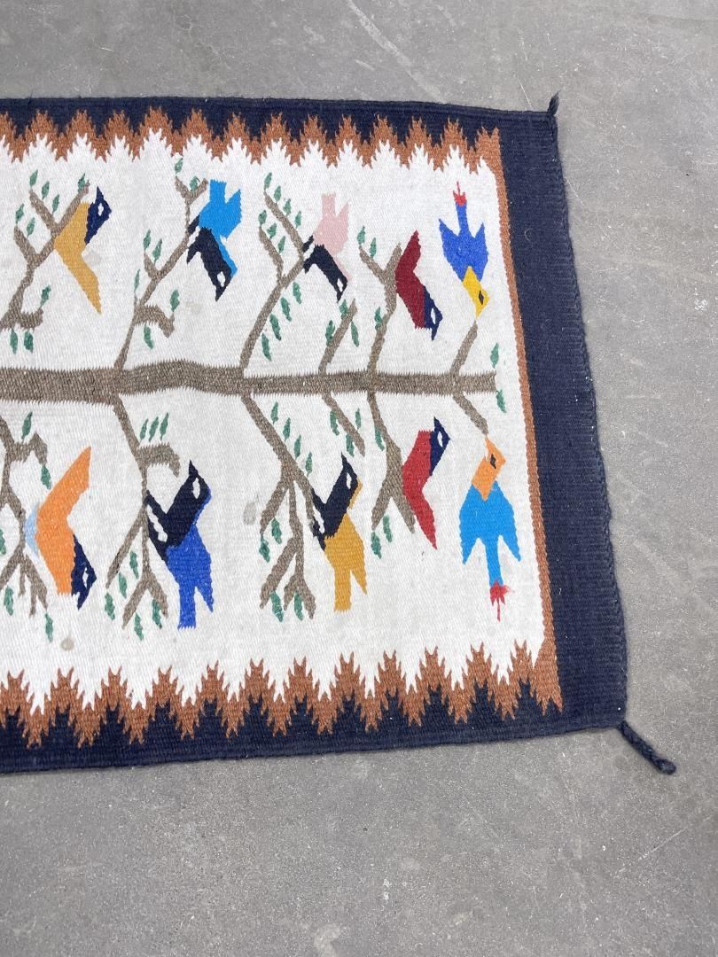 Navajo Indian Tree of Life Bird Rug