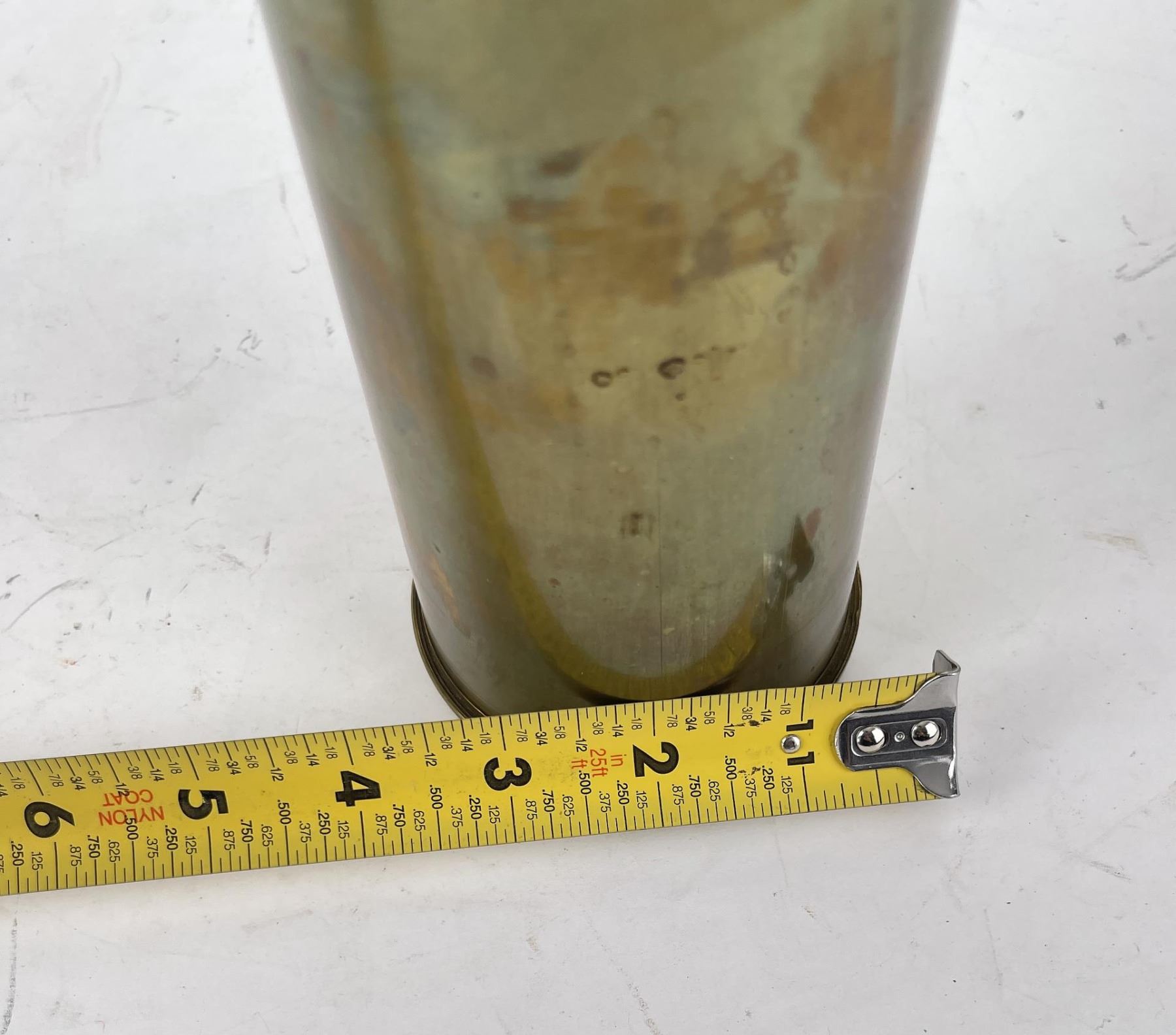 WW1 US Artillery 75mm Brass Shell Casing