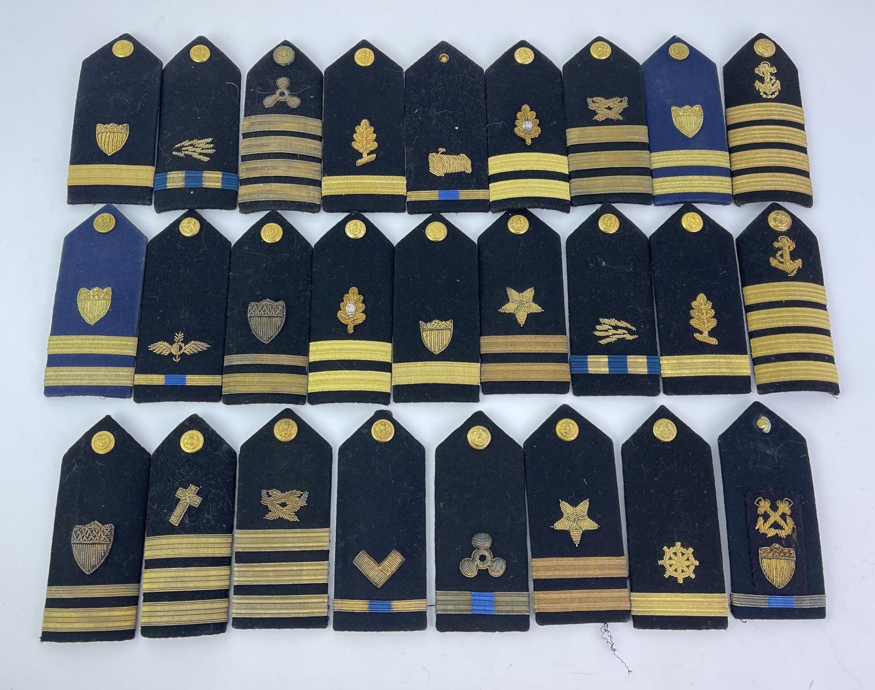 Collection of US Navy Shoulder Boards