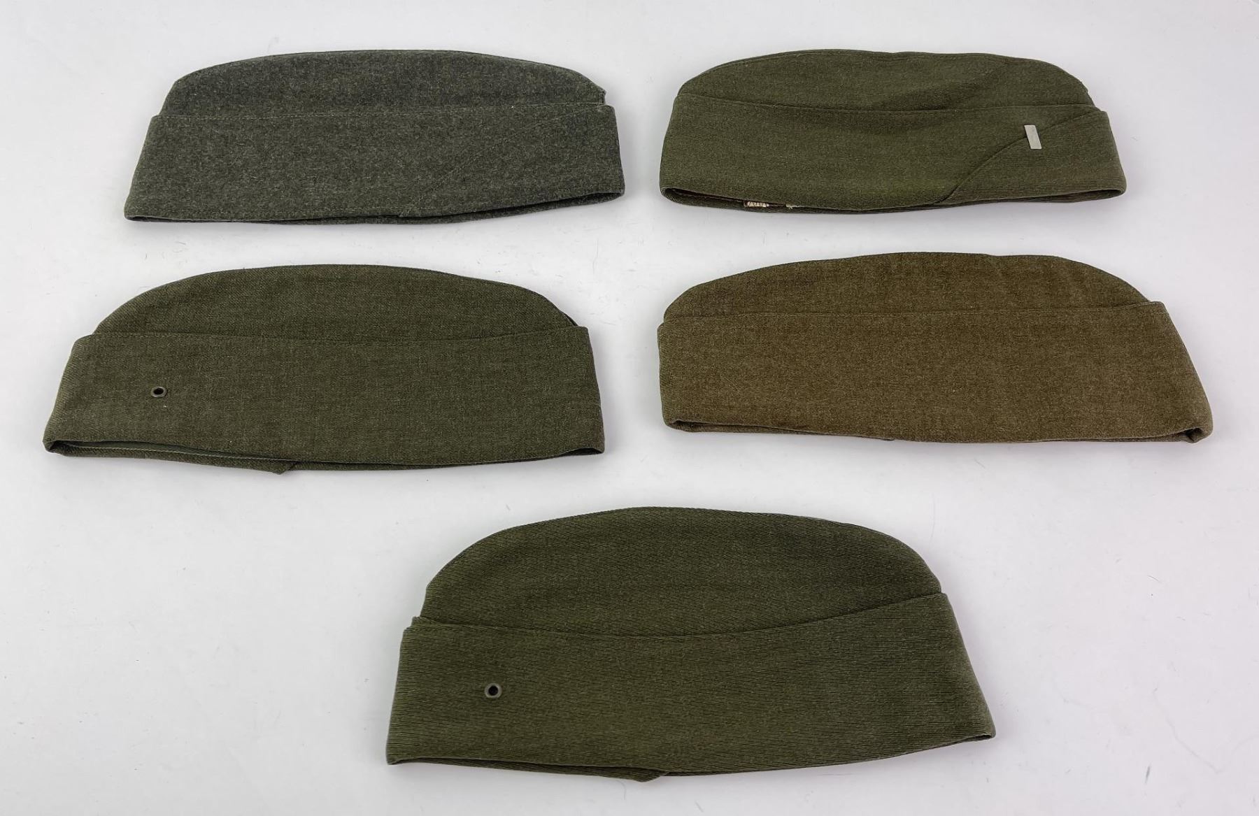 Group of WW2 USMC Marine Corps Garrison Hats