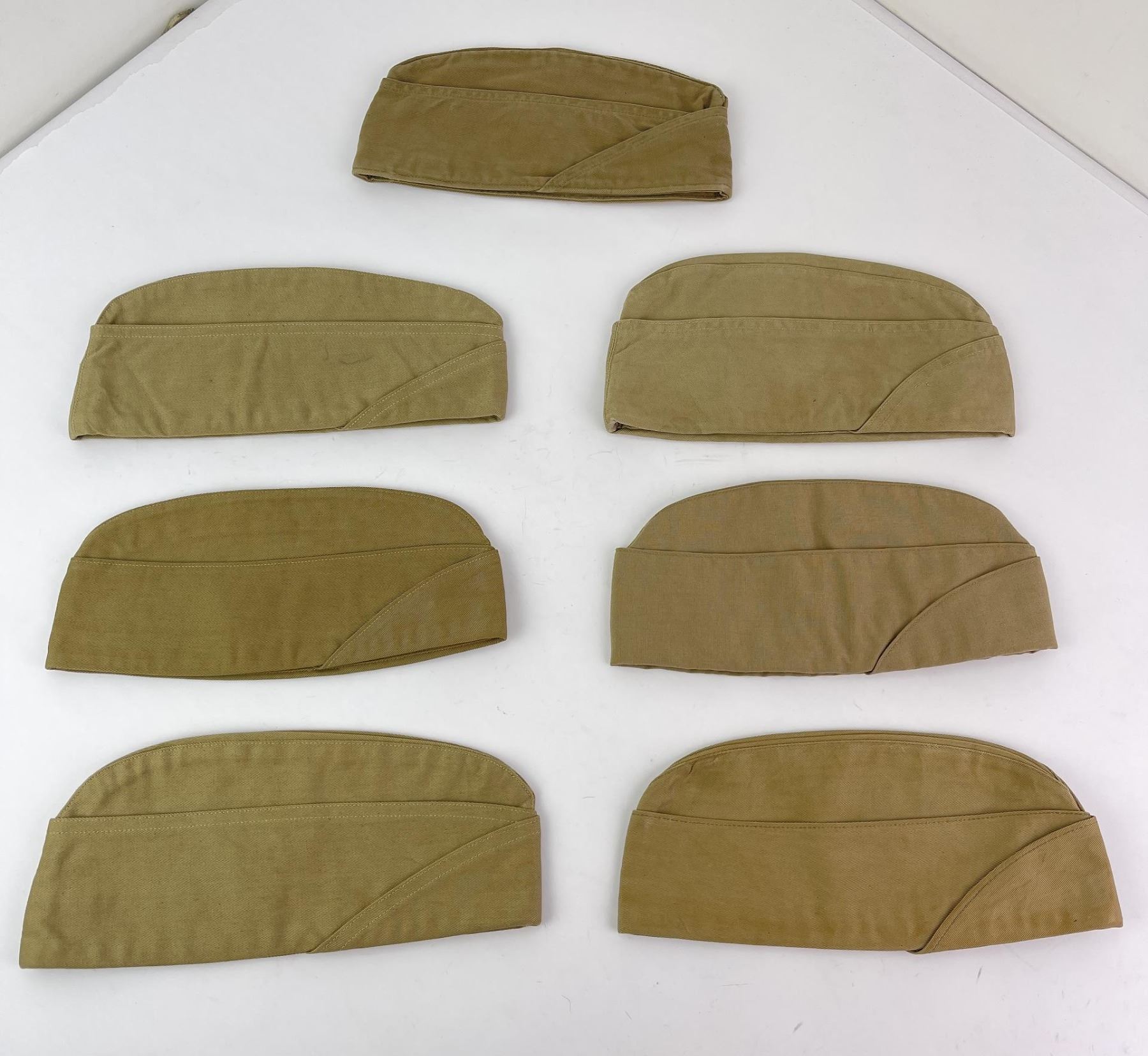 Group of WW2 USMC Marine Corps Garrison Hats