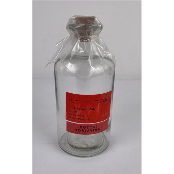 German Benzene Apothecary Bottle