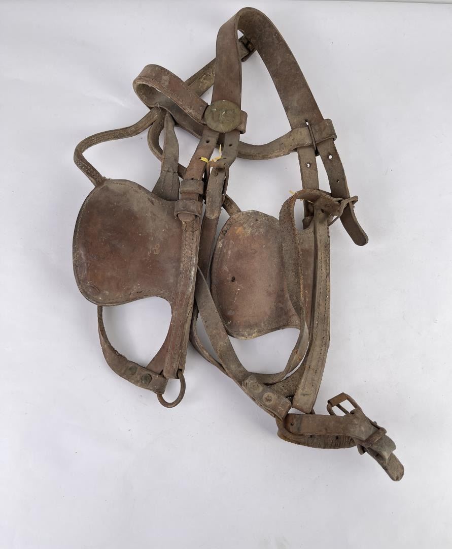 WW1 US Cavalry Leather Blinders