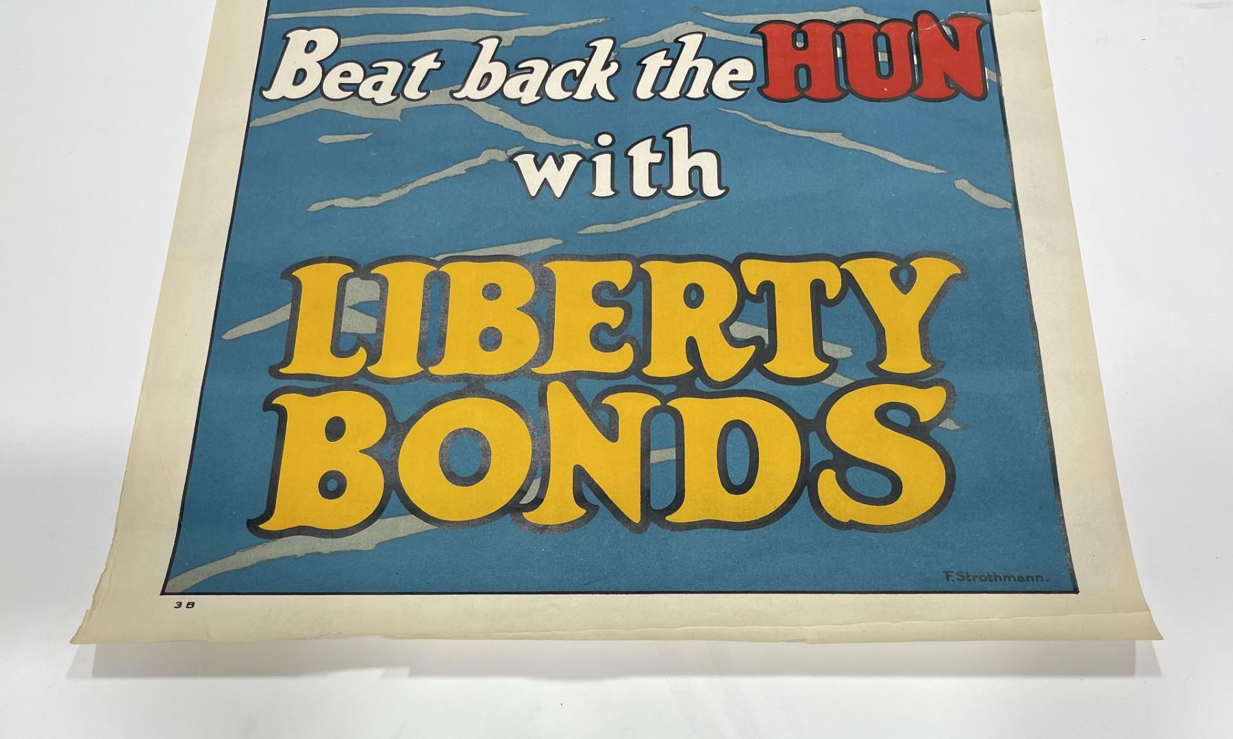Beat Back the Hun with Liberty Bonds Poster WW1