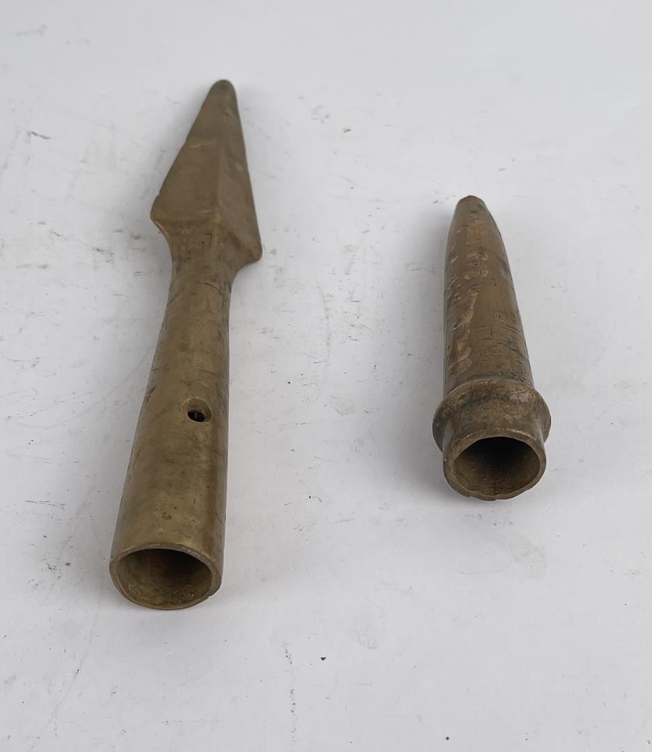 Indian Wars Guidon Flag Pole Tip and Base
