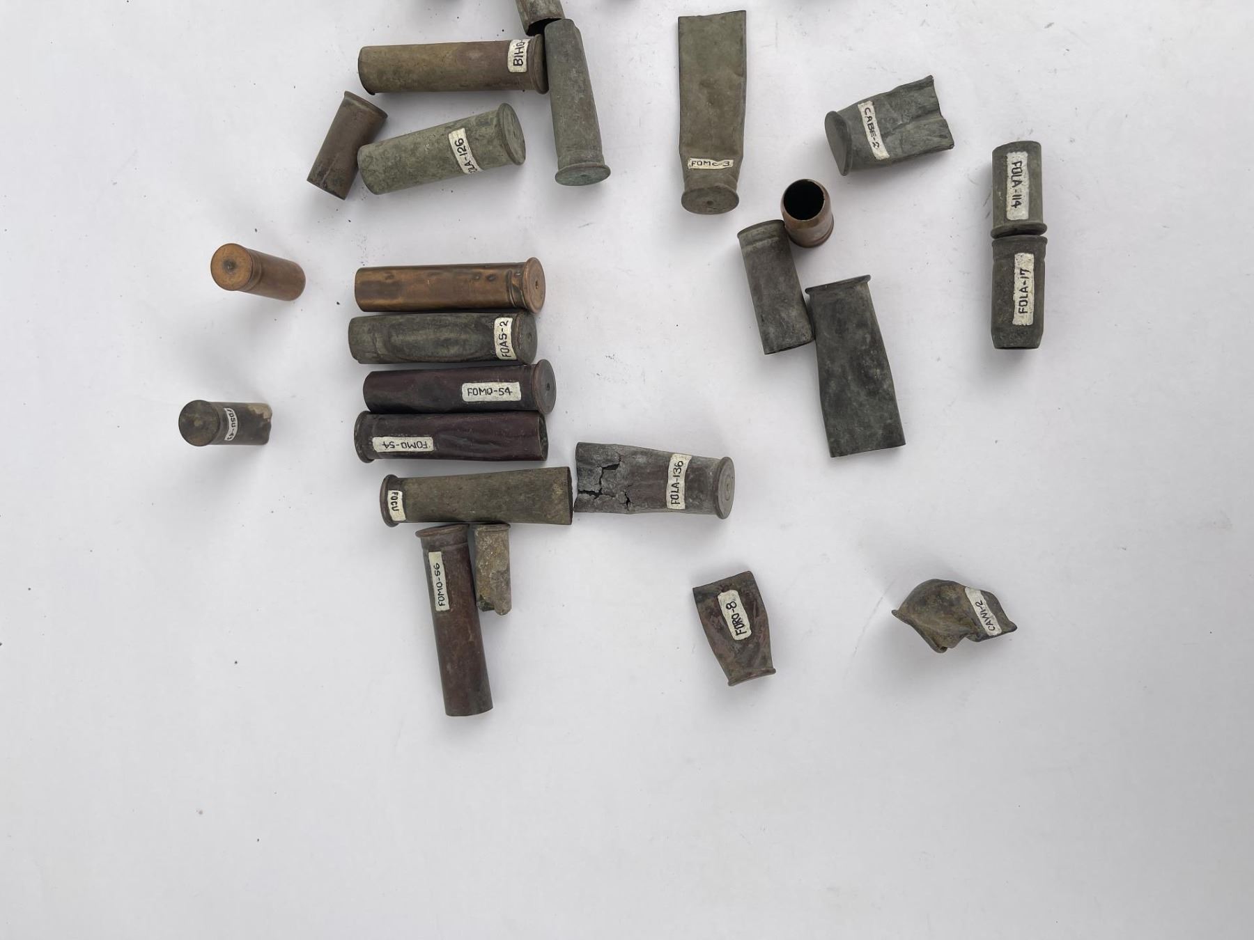 Assorted Indian War Primed Cartridge Cases
