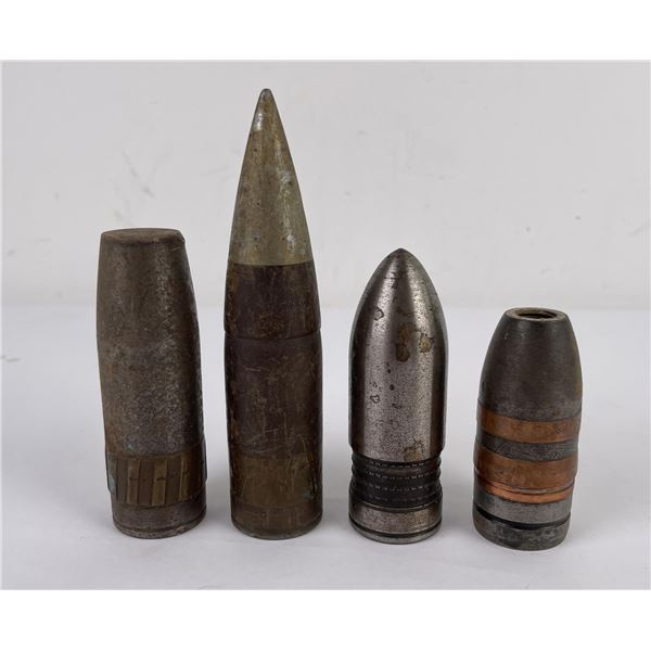 Collection of Artillery Bullet Shell Tips