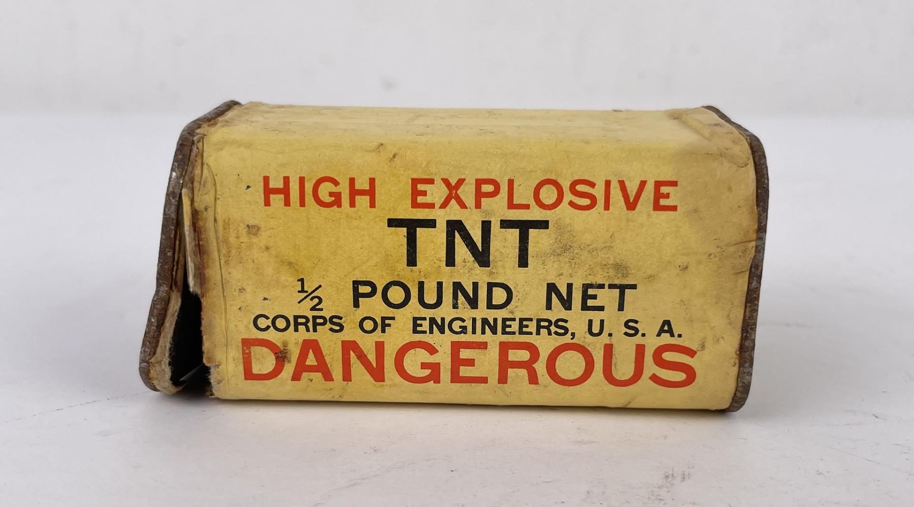 WW2 Half Pound Original TNT Block Case