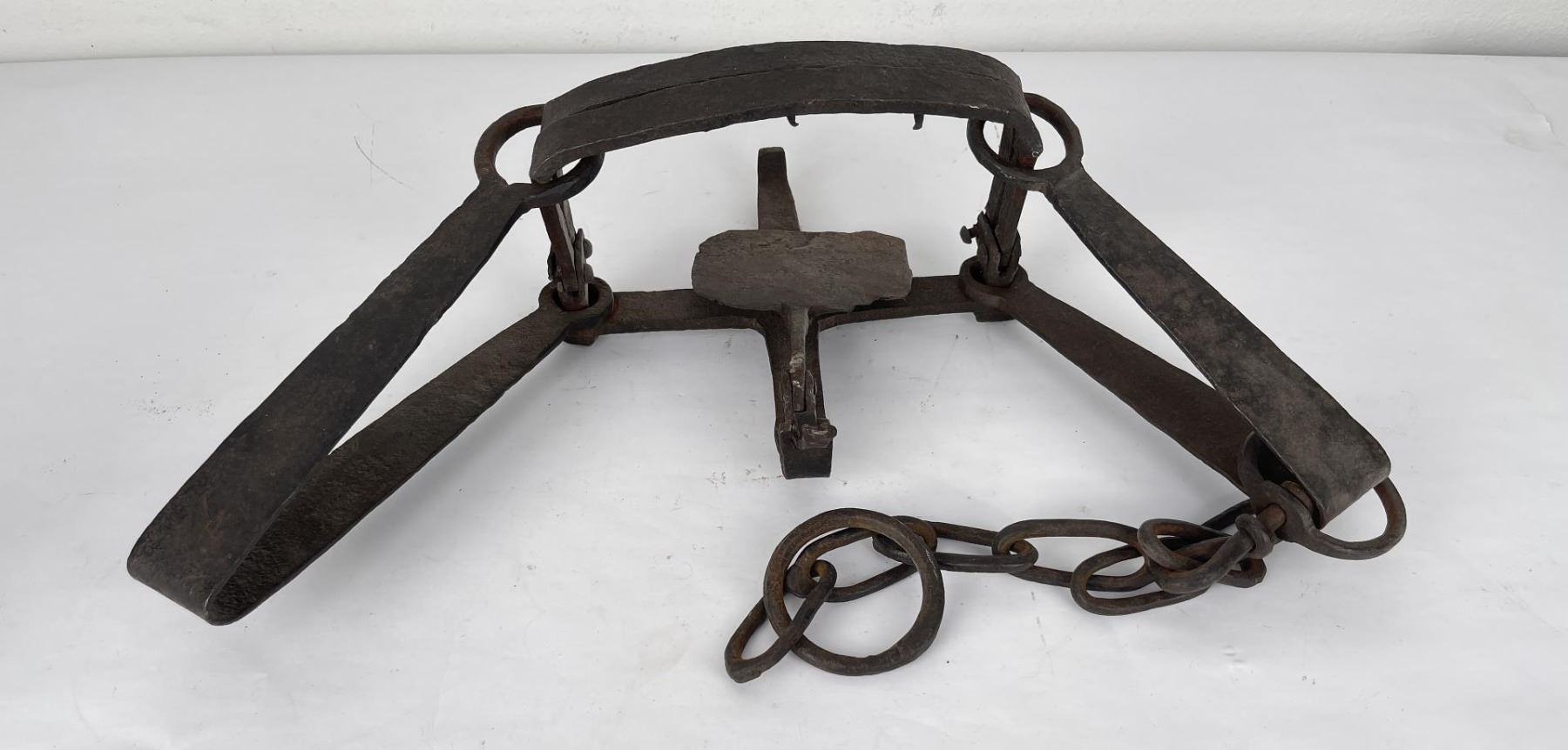 Antique Blacksmith Made Fur Trade Wolf Trap