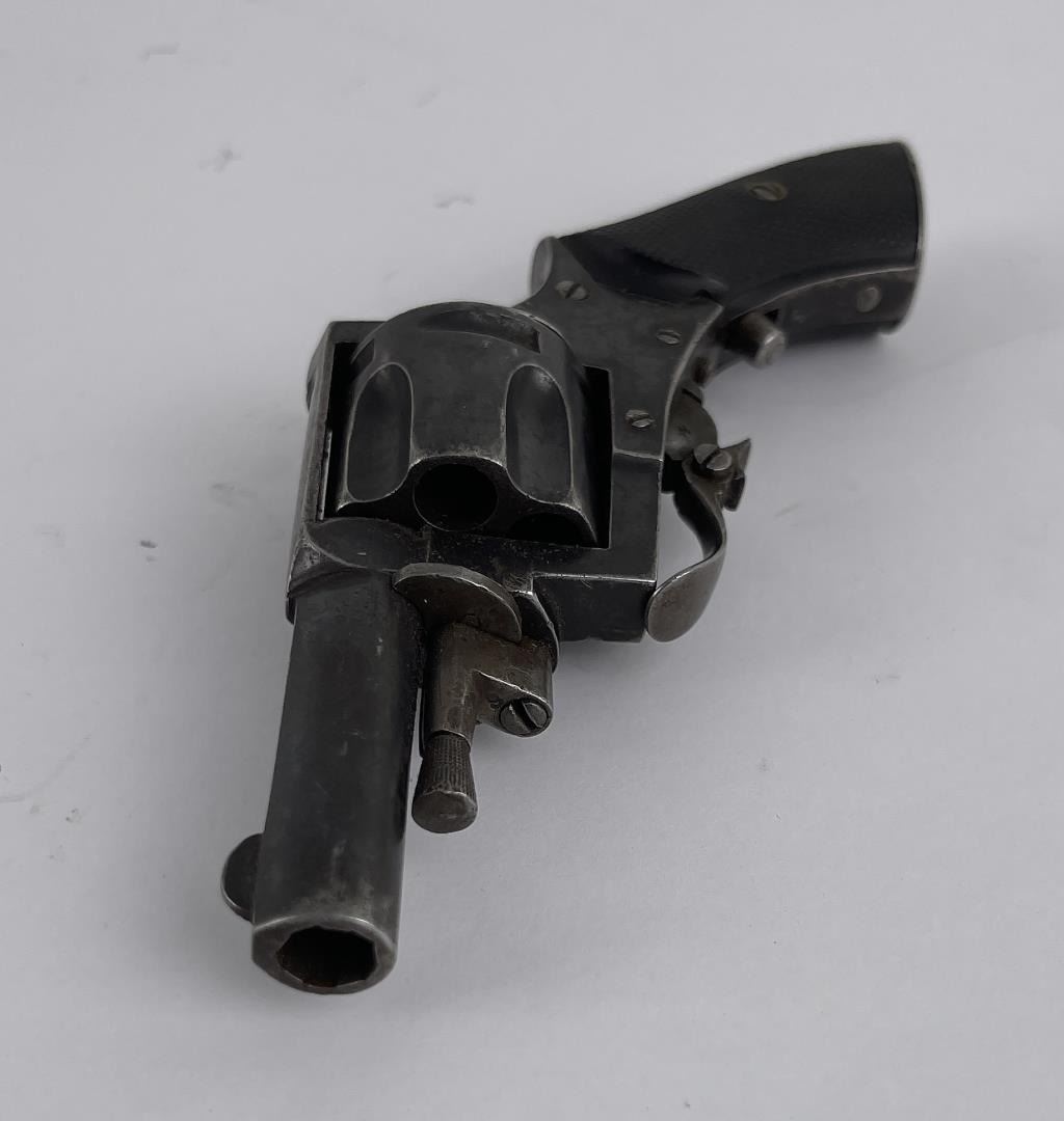Antique Belgian Brevete Pinfire Revolver Pistol