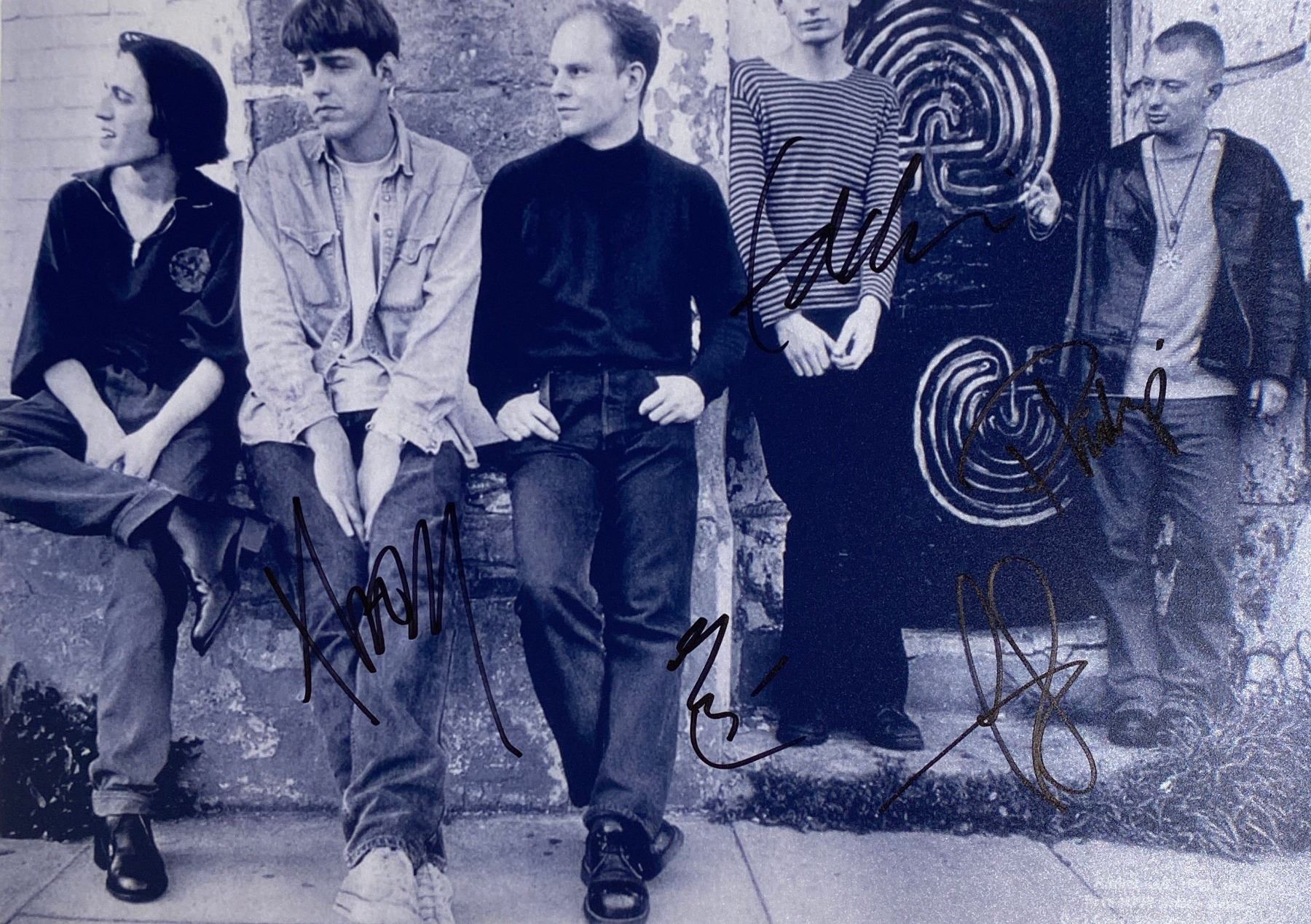 Autograph Signed Radiohead Photo