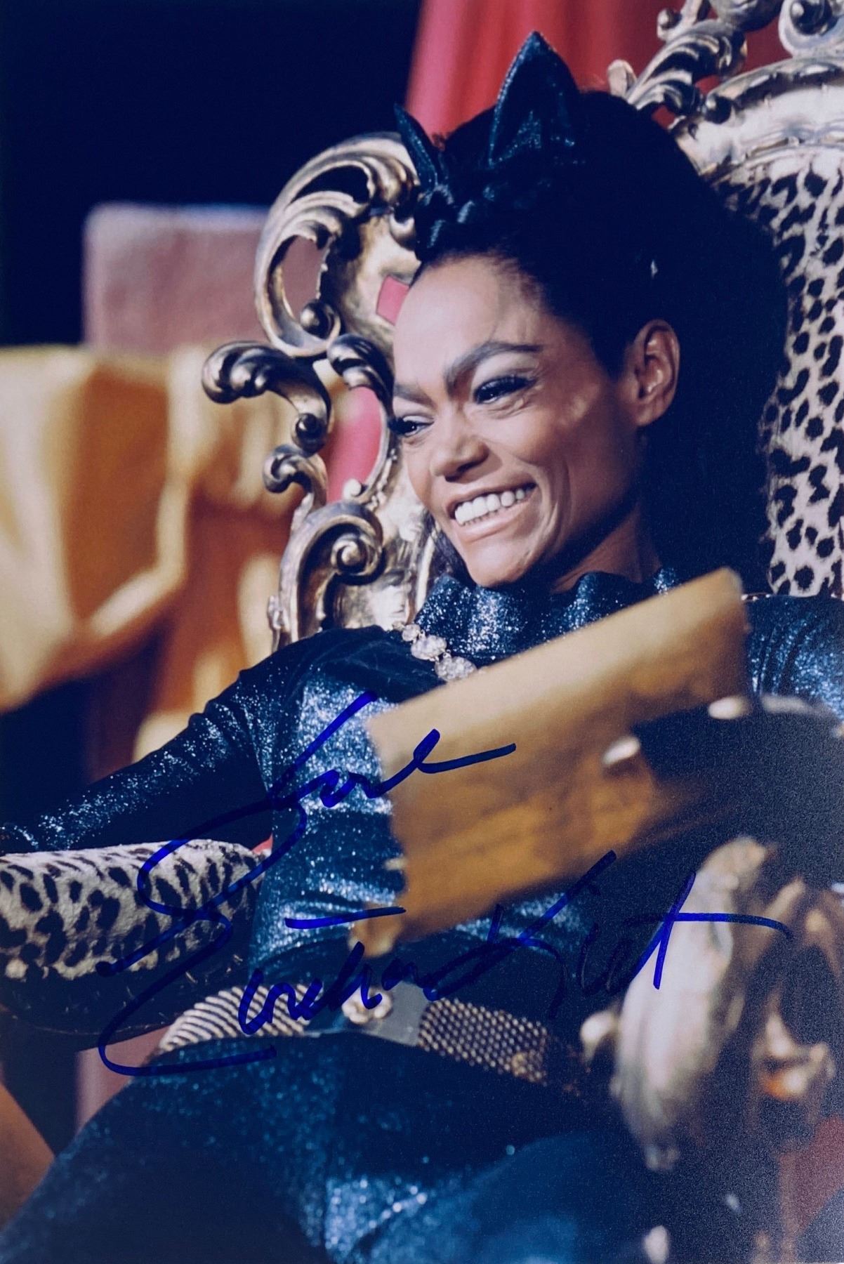 Autograph Signed Eartha Kitt Photo