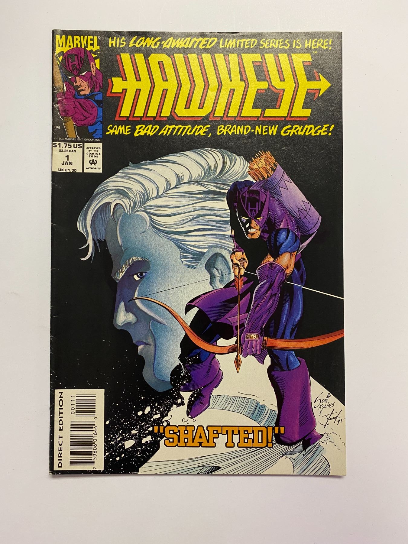 Marvel Hawkeye 1 Comic Book