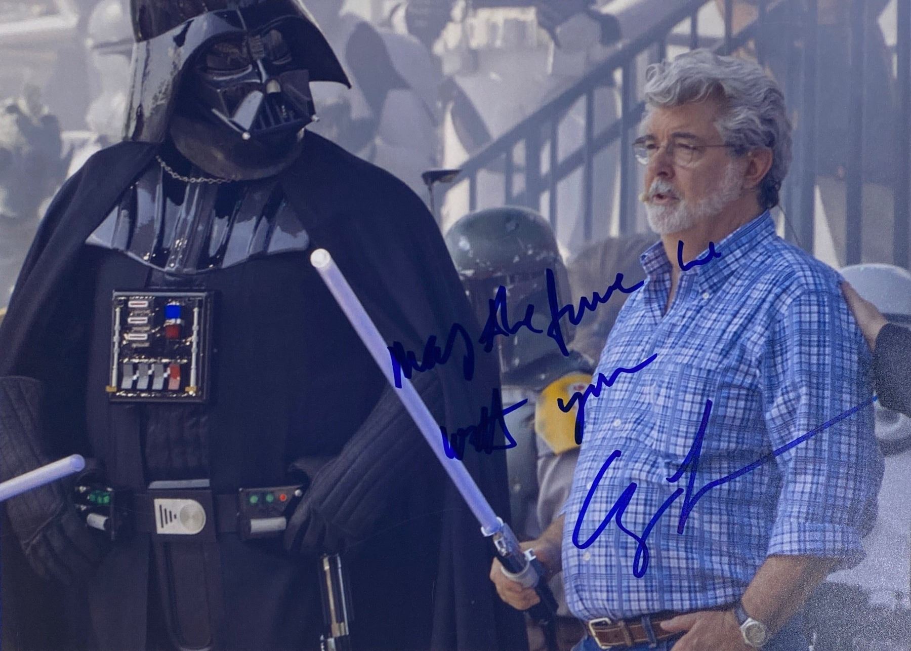 Autograph Signed George Lucas Photo