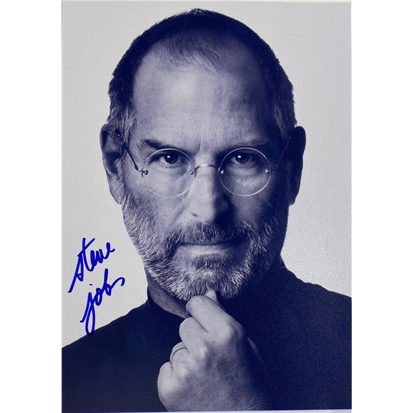 Autograph Signed Steve Jobs Photo