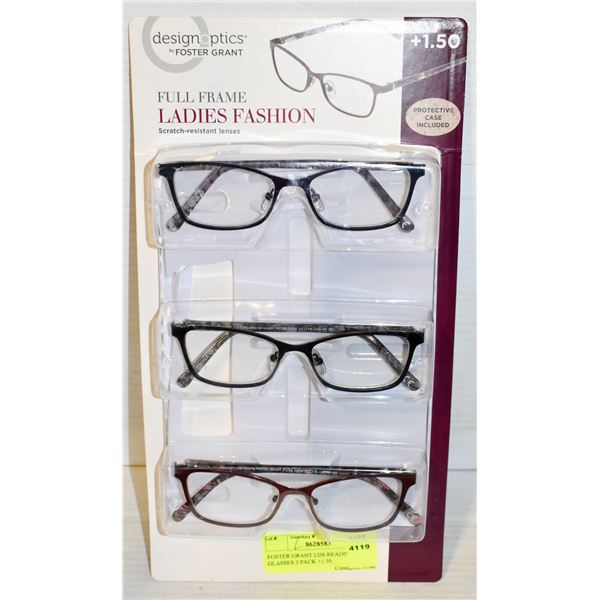 FOSTER GRANT LDS READING GLASSES 3 PACK 1 50 foster-grant-lds-reading-glasses-3-pack-1-50