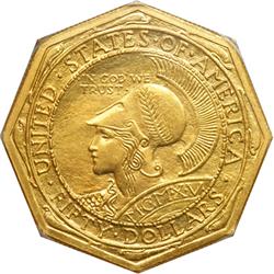 1915-S Panama-Pacific Gold $50 Octagonal PCGS