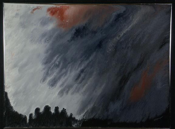 OIL ON CANVAS MALCOLM STAMPER ABSTRACT