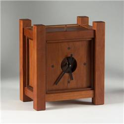 MAXWELL FURNITURE-CHERRY SIGNED MANTLE CLOCK