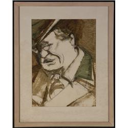 TWO PORTRAIT DRAWINGS LAURA PIZZUTO WA