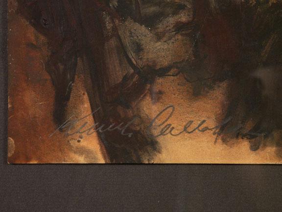 KENNETH CALLAHAN ABSTRACT WATERCOLOR ON PAPER