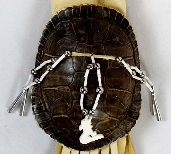 Native American Doeskin Turtle Shell Medicine Bag