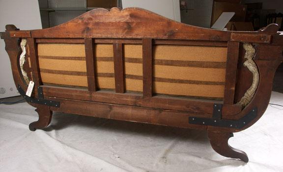 SOFA, CLASSIC EMPIRE STYLE SCROLL-ARM