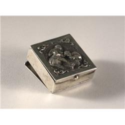 HALLMARKED SILVER STAMP BOX