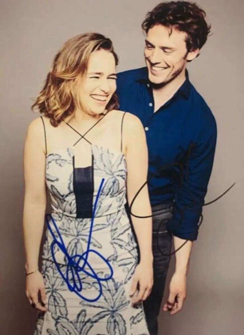 Emilia Clarke and Sam Claflin Signed Me Before You (2016 Film) Main ...