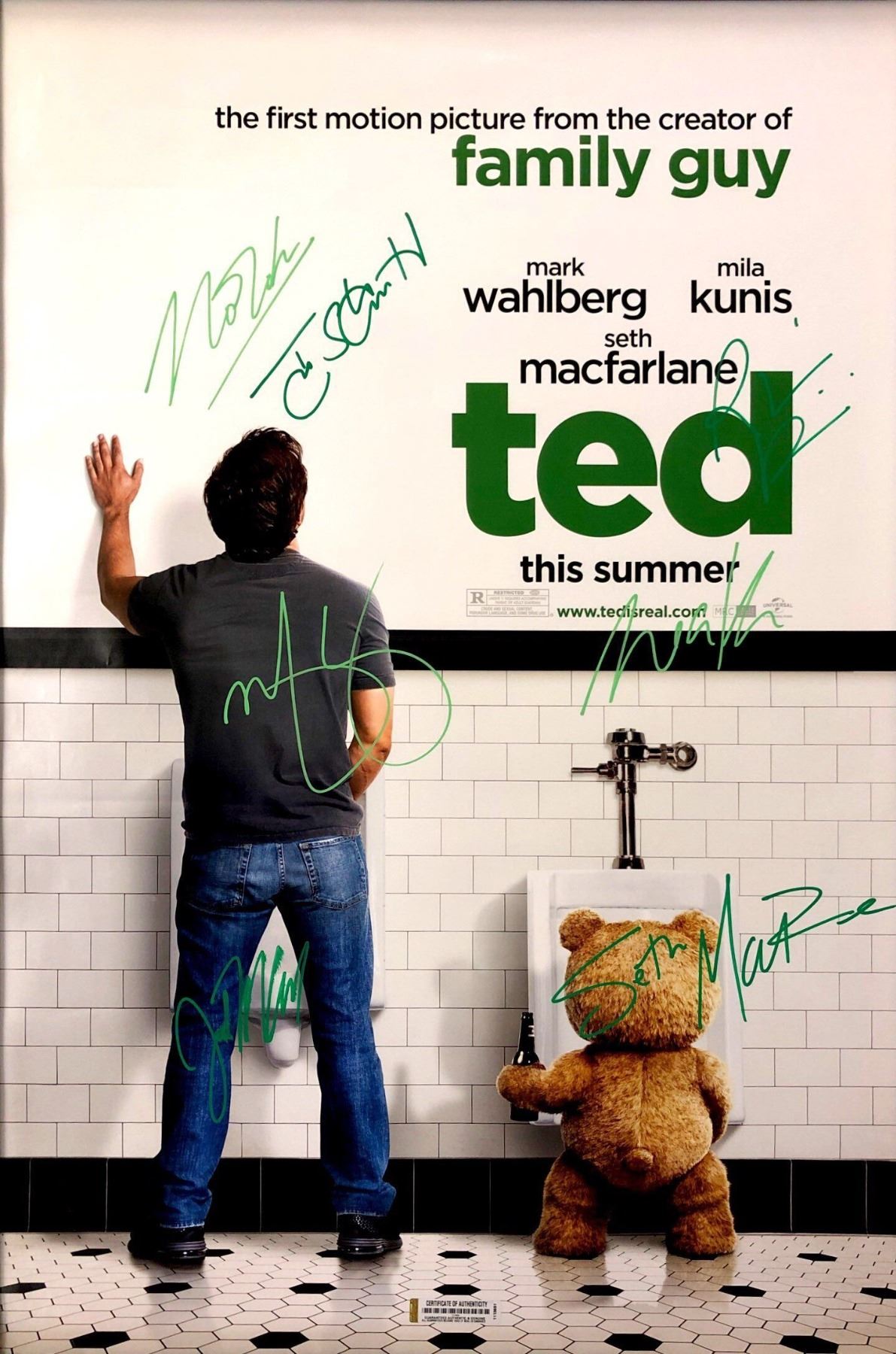 Signed Ted Movie Poster