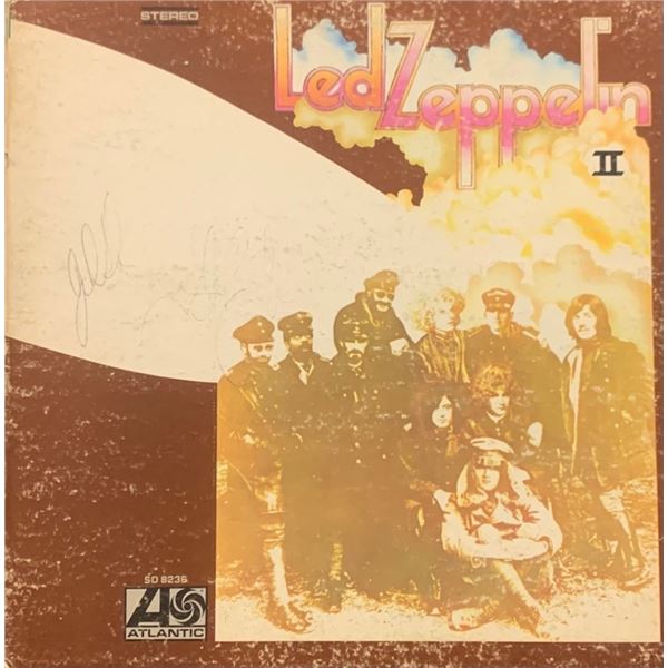 Signed Led Zeppelin II Album Cover