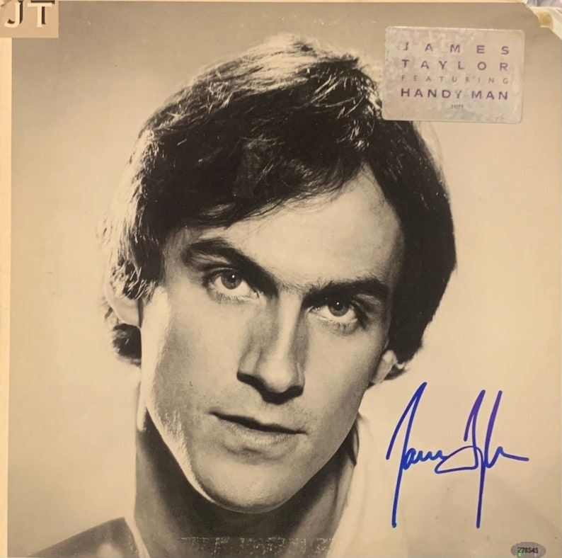 James Taylor Signed JT Album Cover